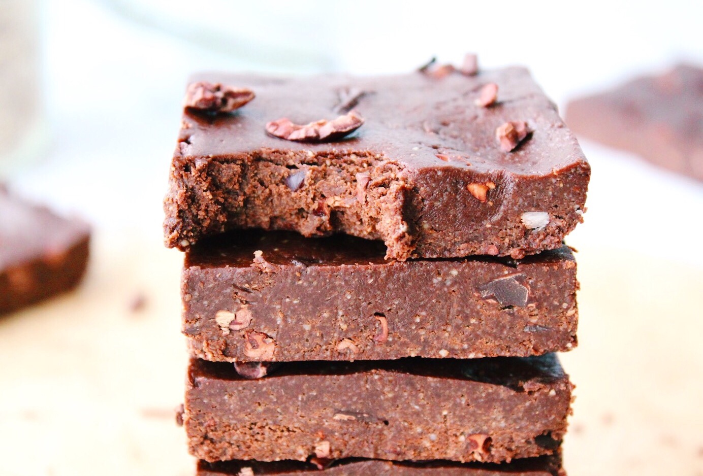 Chocolate Freezer Bars (Vegan) | Gina Burgess