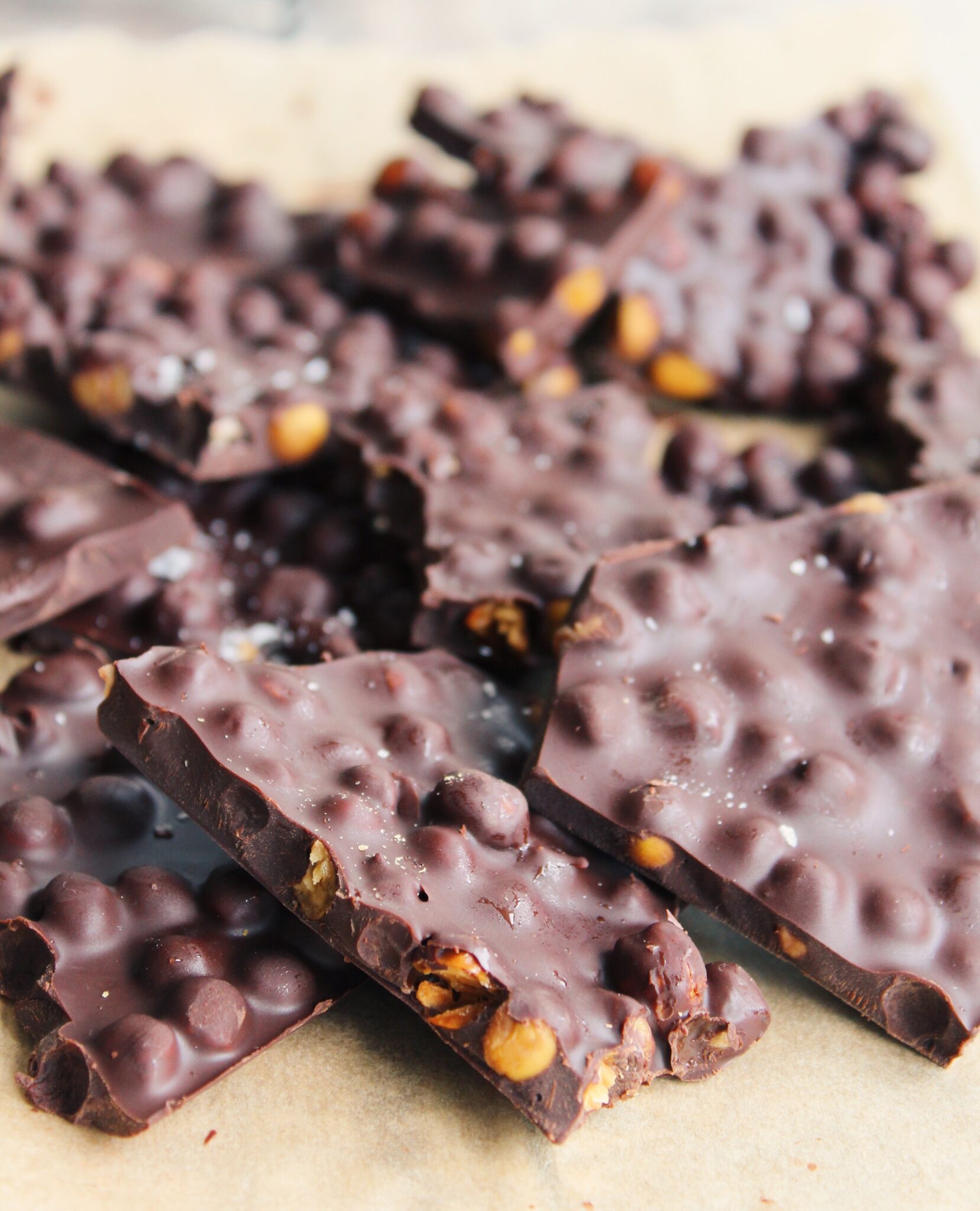 Chocolate Chickpea Bark | Gina Burgess