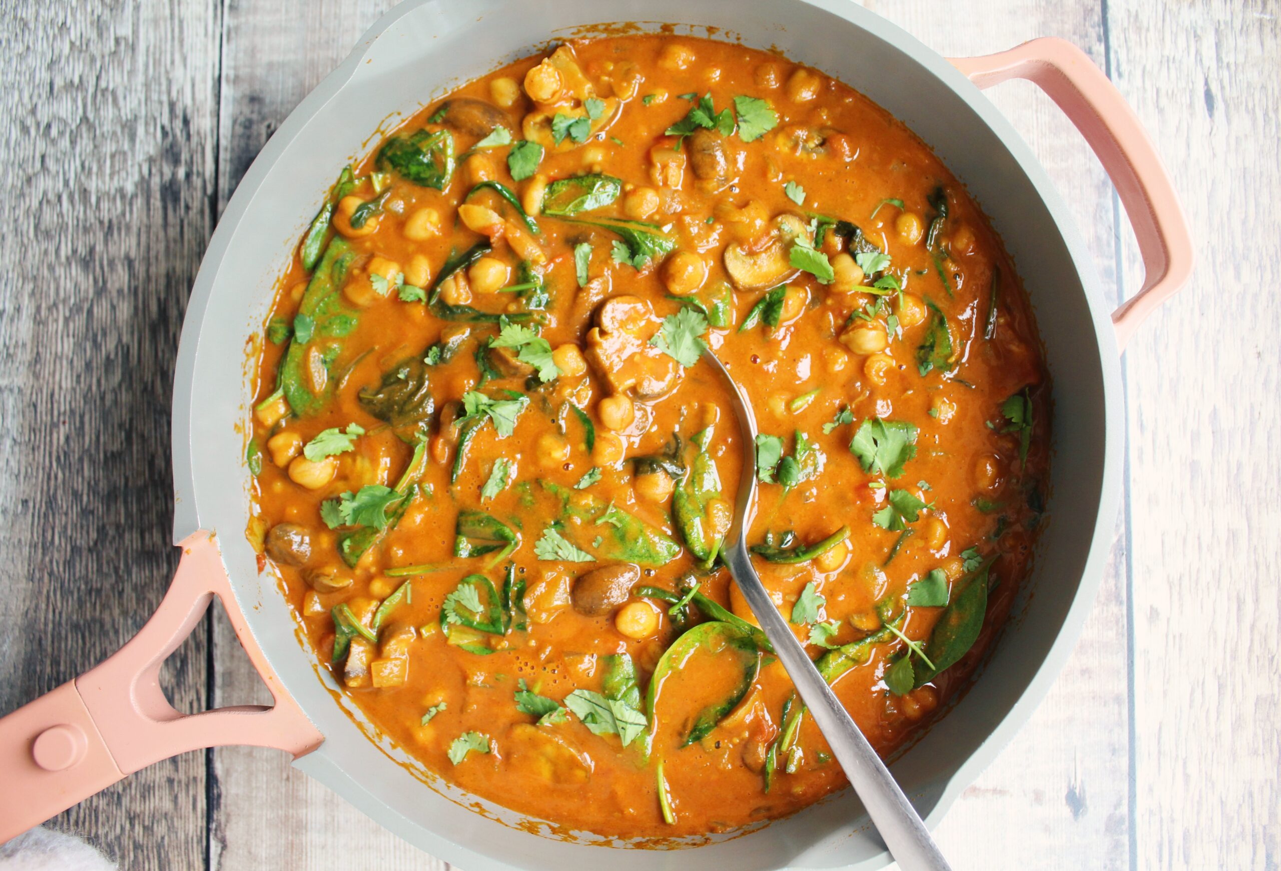 Chickpea & Mushroom Curry | Gina Burgess