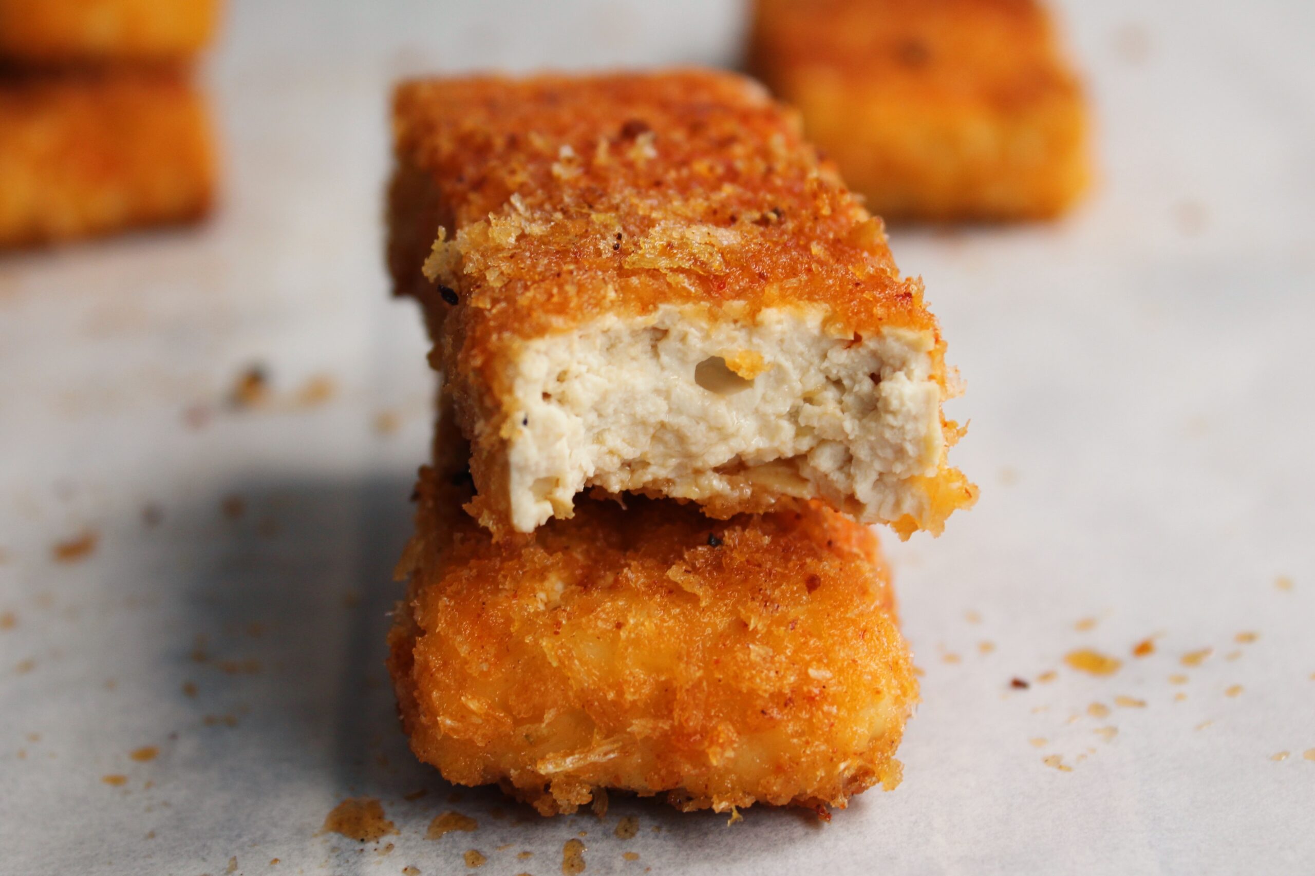 Crispy Panko Tofu | Gina Burgess