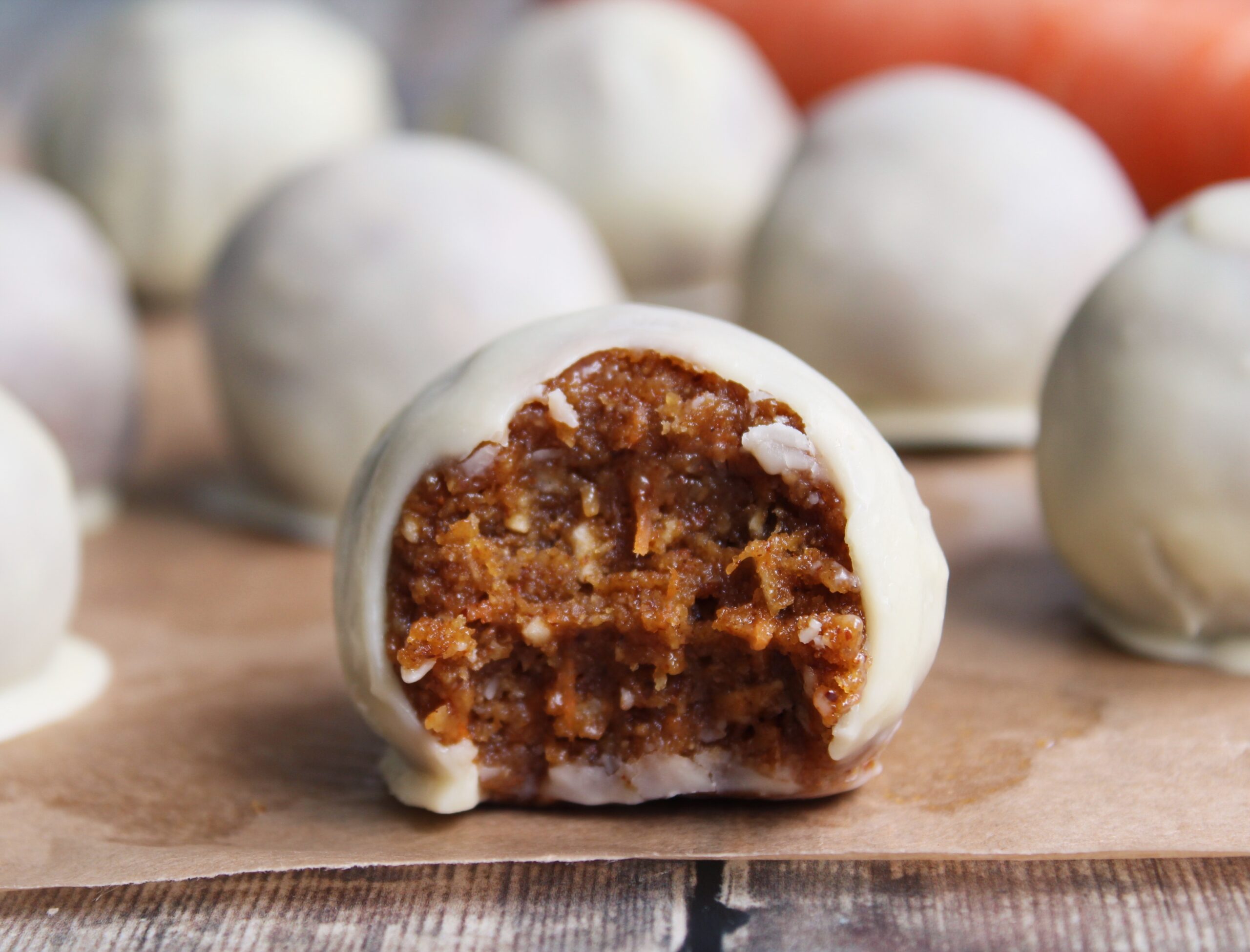 No Bake Carrot Cake Bites | Gina Burgess